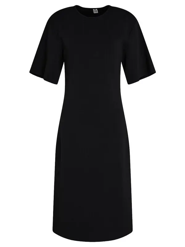 TOTEME Stretch-knit Midi Dress - Black