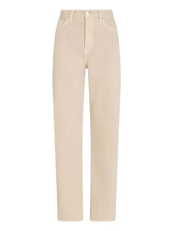 TOTEME High-rise Straight-leg Jeans - Beige