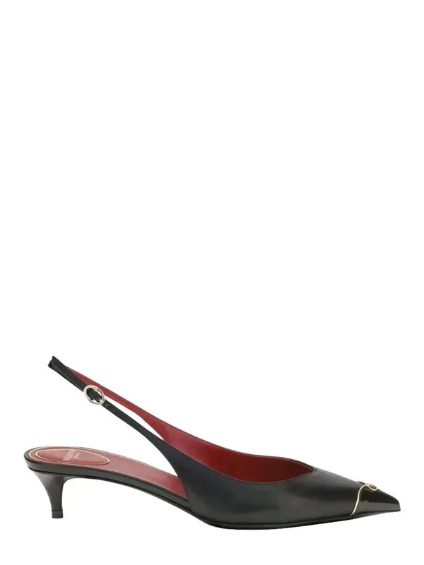 Valentino Garavani Vlogo Signature Slingback Pumps - Black