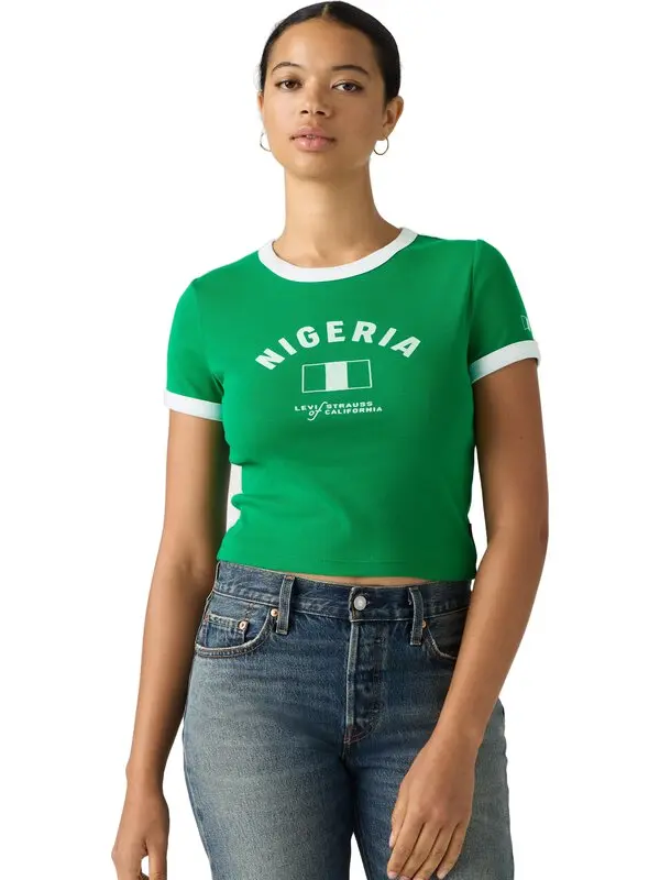 LEVI'S Ringer Cropped T-shirt - Nigeria
