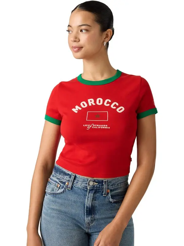 LEVI'S Ringer Cropped Tee - Morocco
