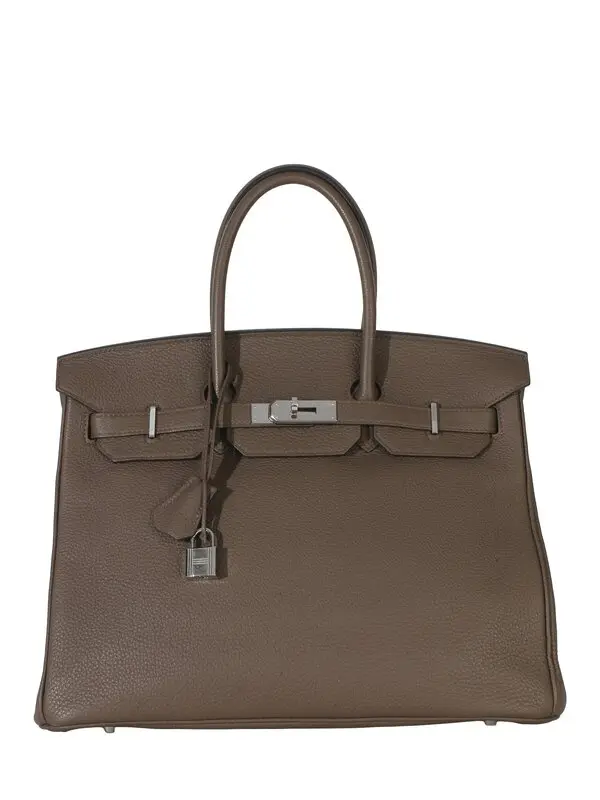 Hermès Birkin 35 Top Handle Bag - Gray