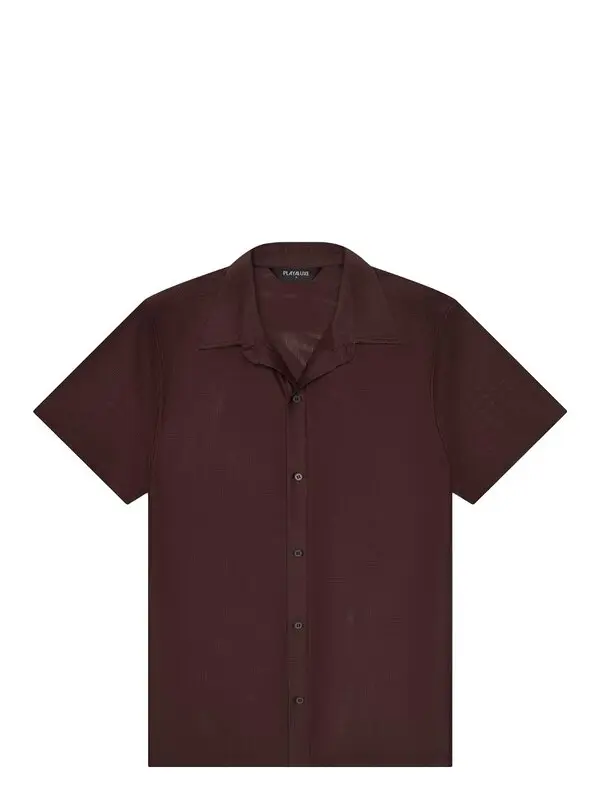 PLAYALUXE Mallorca Mesh Shirt - Brown