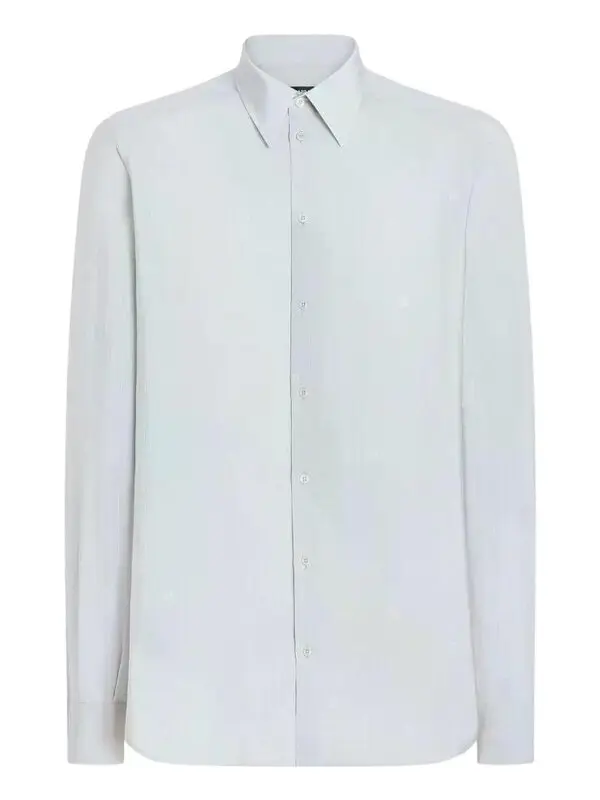 Dolce & Gabbana Martini Shirt In Jacquard - Blue