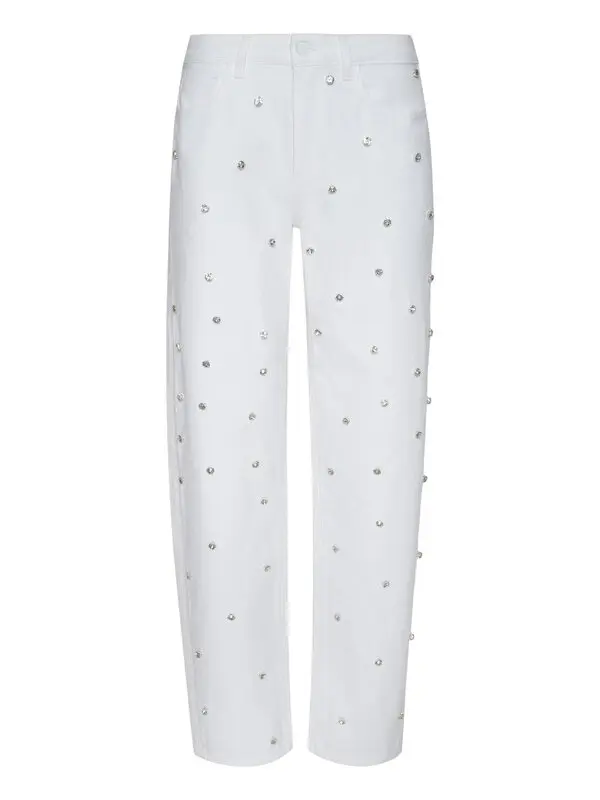 L'Agence Bex Embellished Rodeo Jean - Blanc