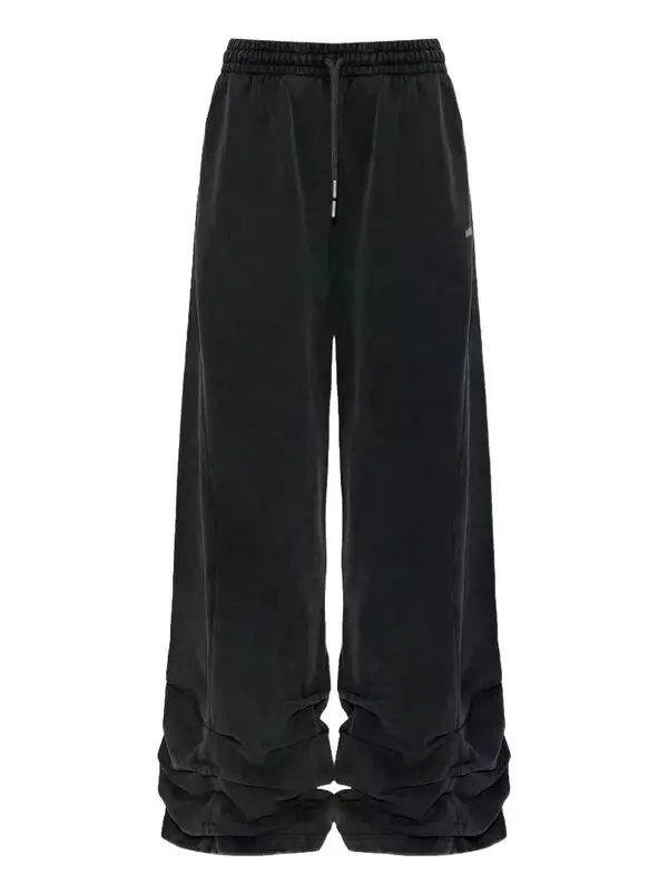 AVAVAV Smock Detailed Track Pants - Black