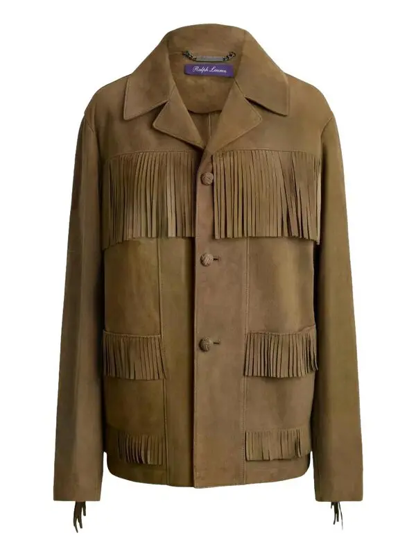 Ralph Lauren Perce Fringe-trim Jacket - Brown