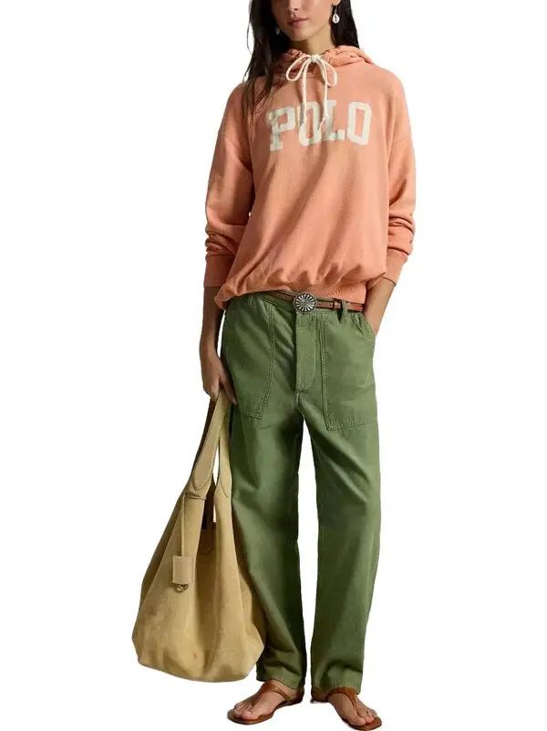 Polo Ralph Lauren Logo Print Hoodie - Pink