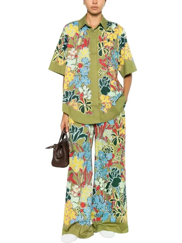 ALEMAIS Solstice Floral-print Shirt - Green