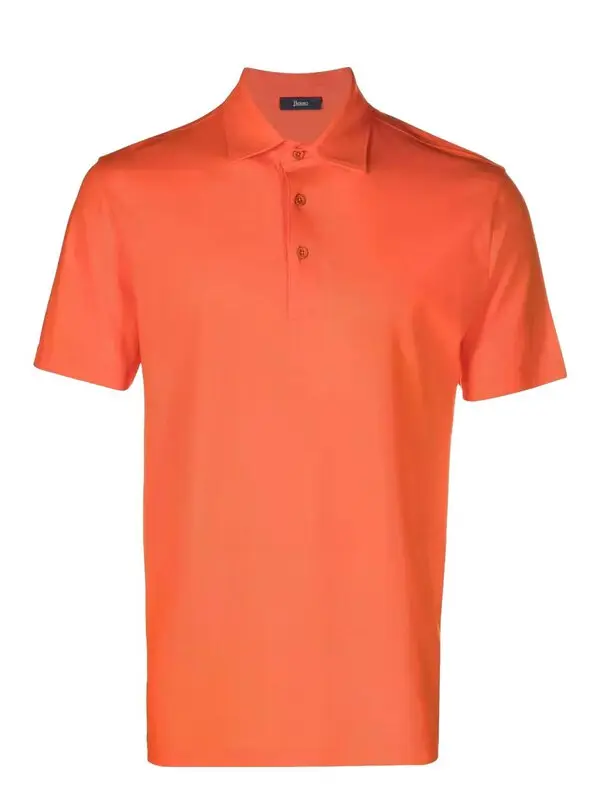 Herno Short-sleeved Polo Shirt - Orange