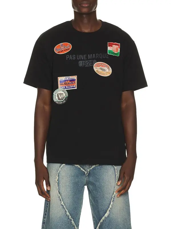 PAS UNE MARQUE Luggage Tag Pas Tee - Black