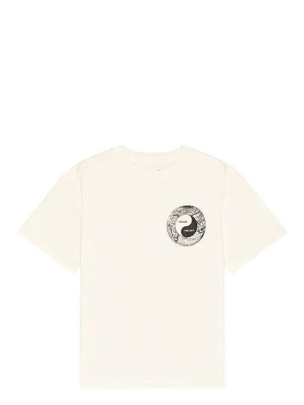 HONOR THE GIFT Breathe In Breathe Out Short Sleeve T-shirt - White