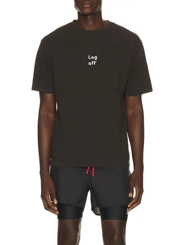 DISTRICT VISION Log Off Tee - Brown