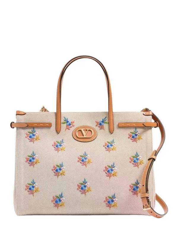 Valentino Garavani Antibes Medium Shopping Bag - Neutrals