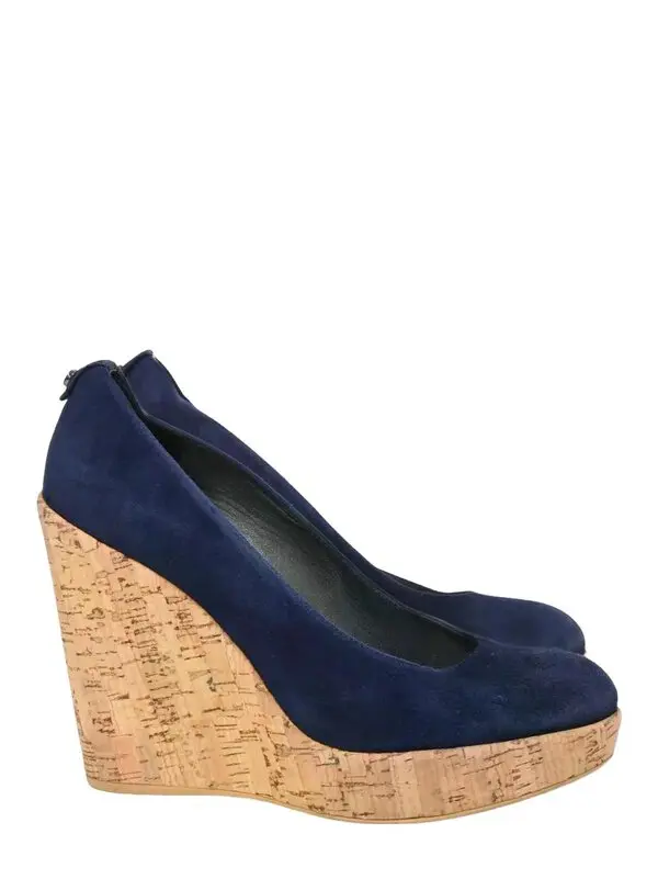 STUART WEITZMAN Corkswoon Wedge Pumps - Blue