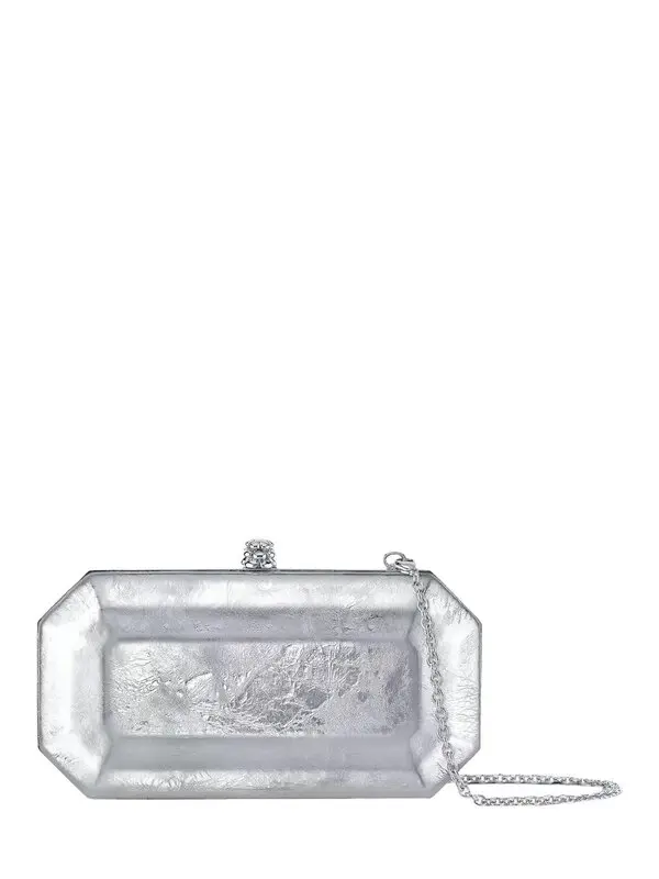 Tyler Ellis Perry Clutch Bag - Silver
