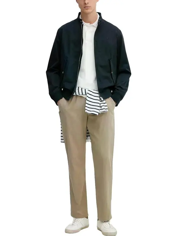 TRUSSARDI High-neck Zip-up Jacket - Blue