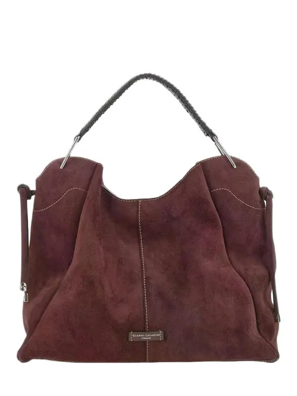 GIANNI CHIARINI Era Suede Tote Bag - Red