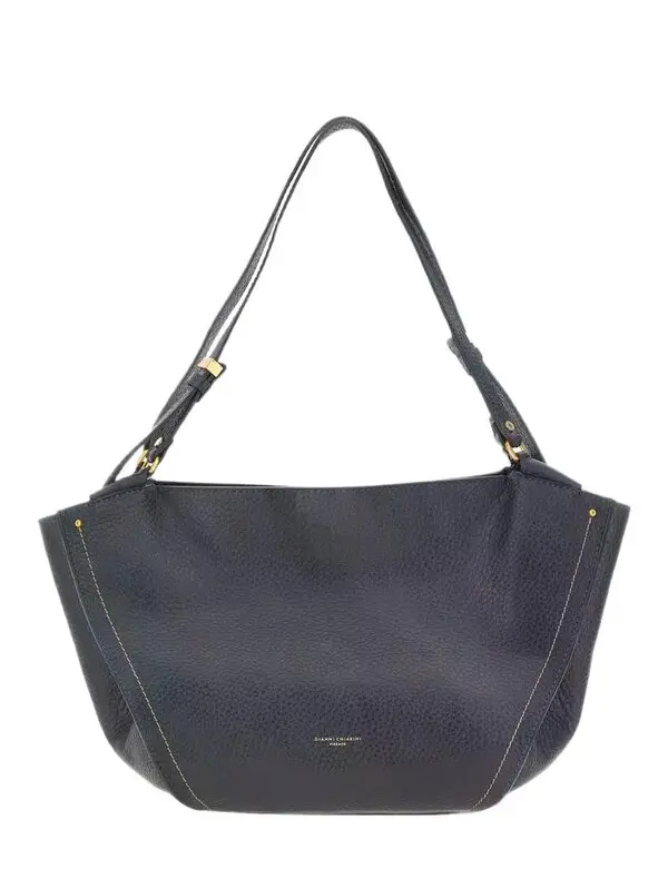 GIANNI CHIARINI Bloom Leather Shoulder Bag - Blue