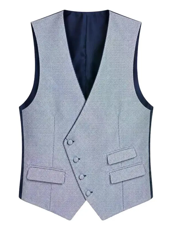 RAMON SANJURJO Double-breasted Waistcoat - Blue
