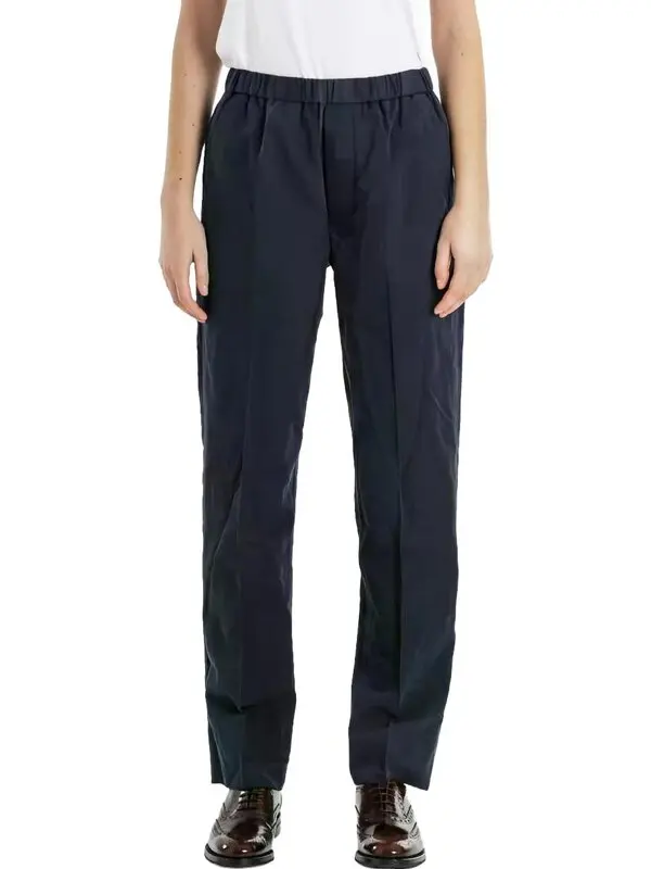 BERGFABEL Navy Straight-leg Trousers - Blue