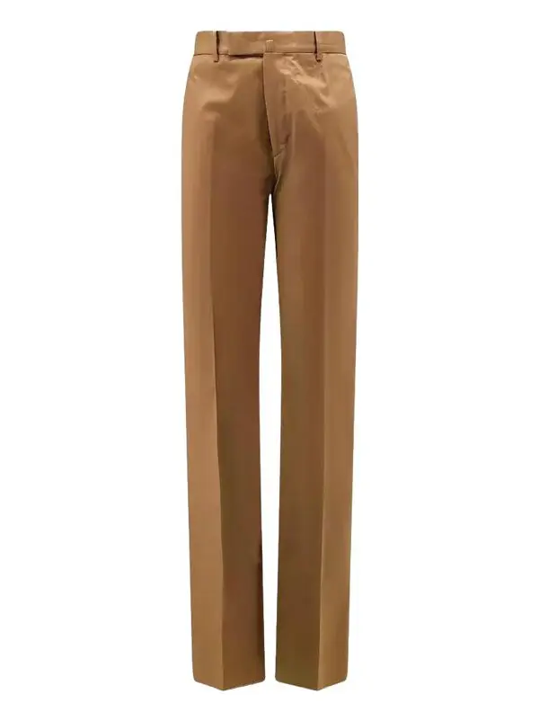 GERMANO 1952 Camel Cotton Trousers - Brown