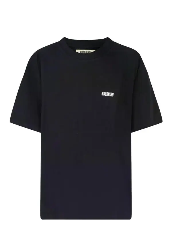 WOODBIRD Baine Sea Logo-print T-shirt - Black