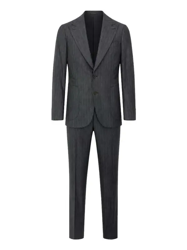 FRANZESE COLLECTION Pinstripe Single-breasted Suit - Grey