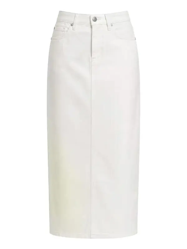 DEPARTMENT 5 Braided Denim Maxi Skirt - White