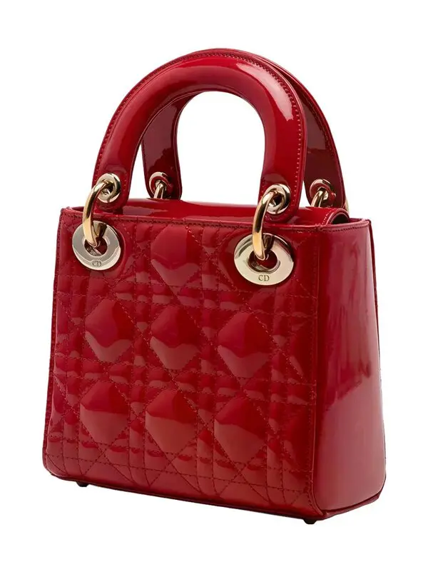 Dior Mini Lady Satchel - Red