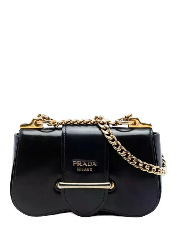 Prada Sidonie City Calf Crossbody Bag - Black