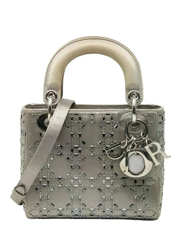 Dior Mini Lady Satchel - Grey