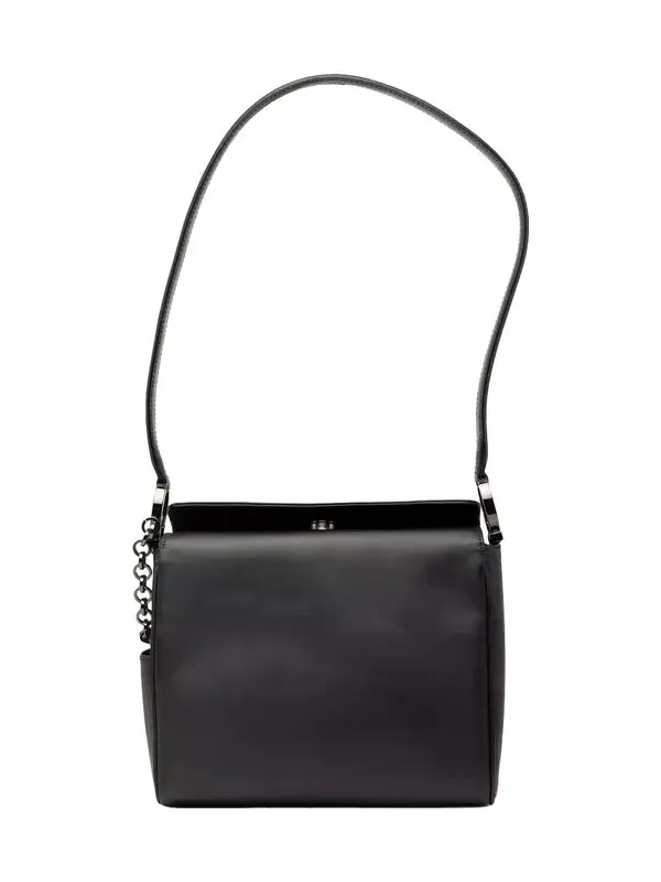 FERRAGAMO Gancini Shoulder Bag - Black