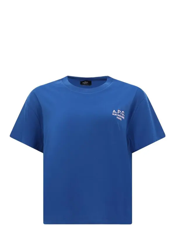 A.p.c. Logo Boxy T-shirt - Blue