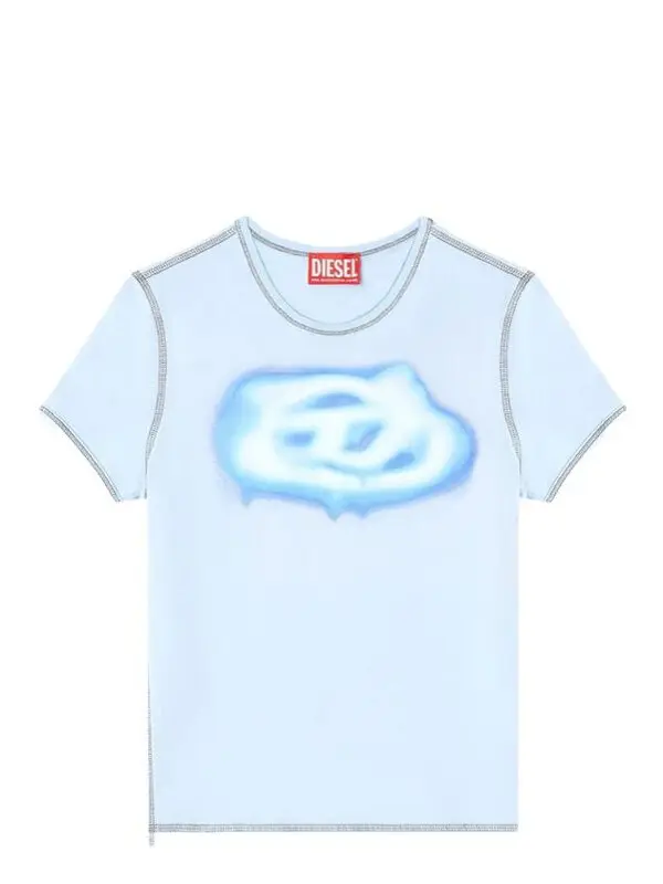 DIESEL® Printed T-shirt - Sky-blue