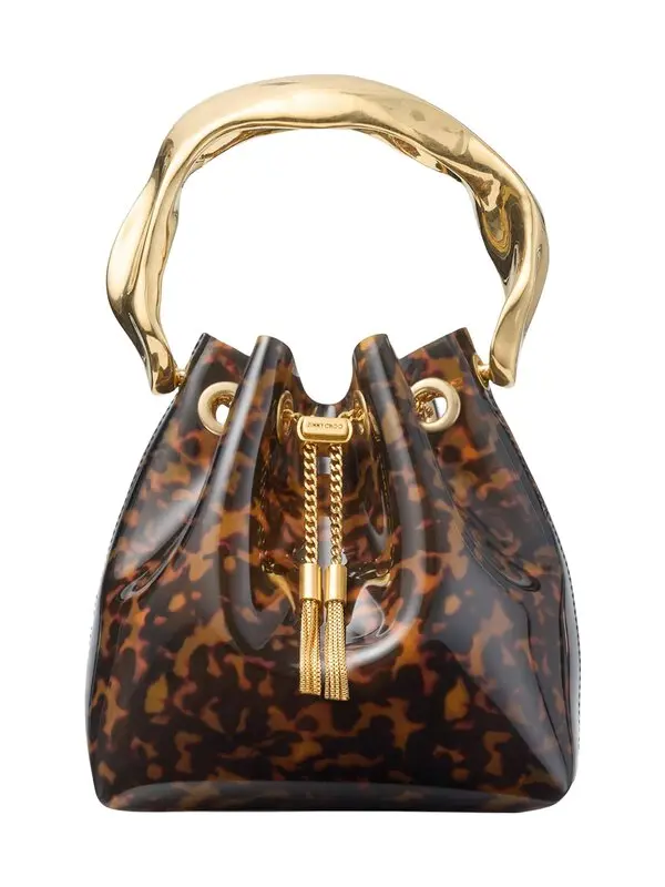JIMMY CHOO Bon Bon Tortoiseshell Top-handle Bag - Green
