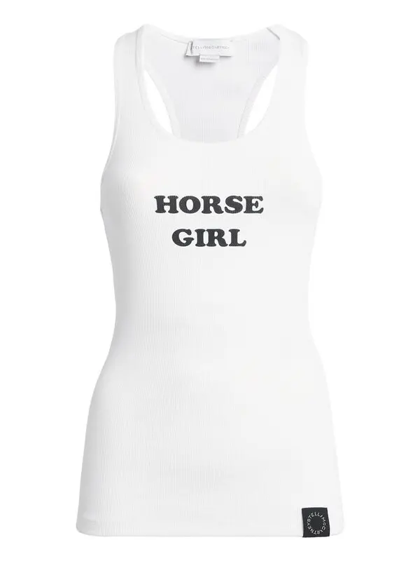 Stella McCartney Horse Girl" Organic Cotton Tank Top - White