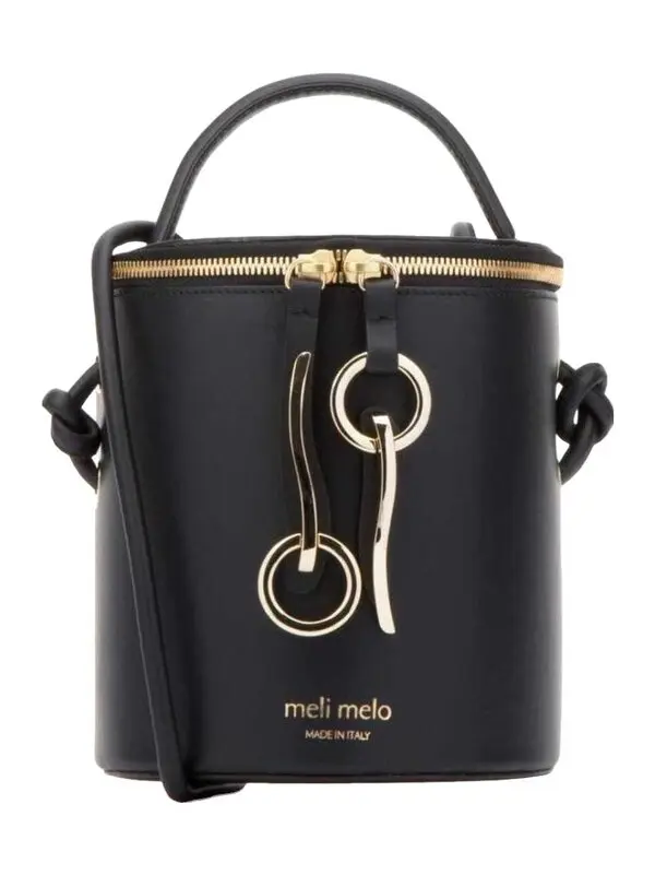 Meli Melo Logo-stamp Bucket Bag - Black
