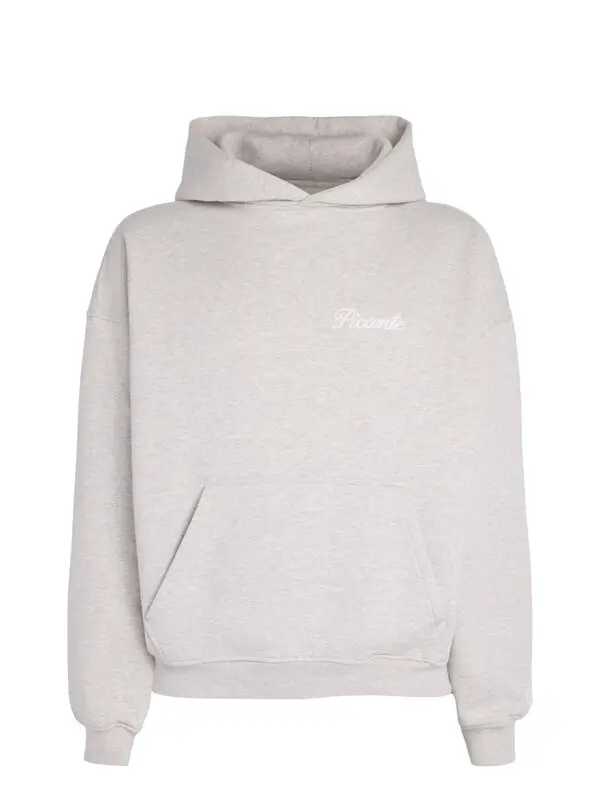 PICANTE Organic Cotton Tailor Logo Hoodie - Grey