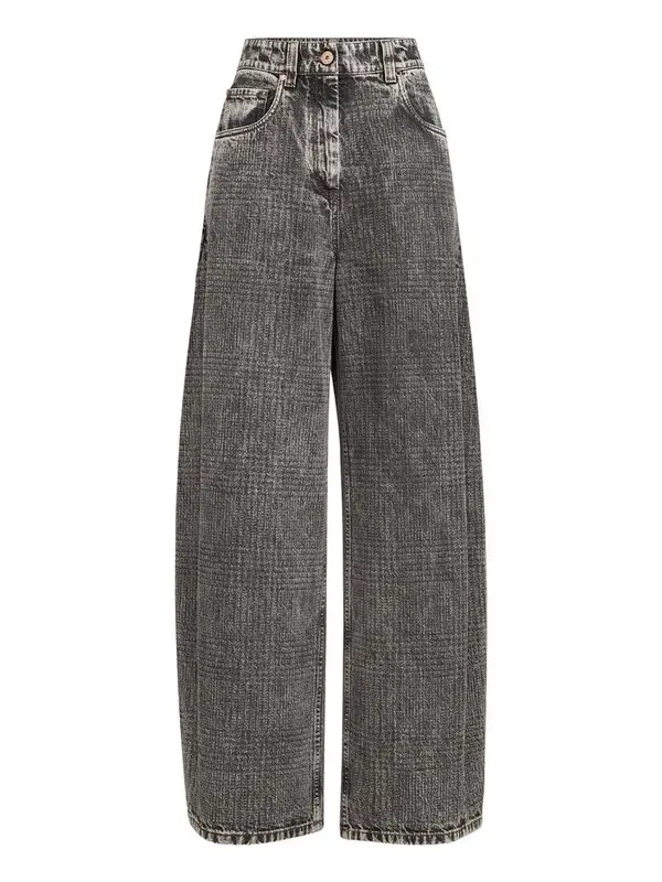 Brunello Cucinelli Loose Barrel Jeans - Grey