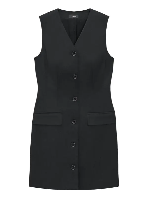 Theory Sleeveless Blazer Dress - Black
