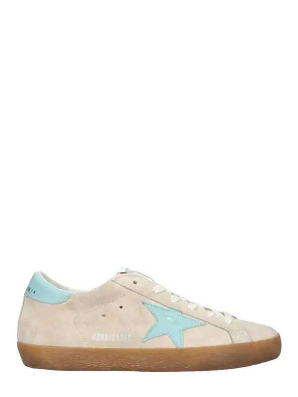 GOLDEN GOOSE Suede Super Star Sneakers - Beige