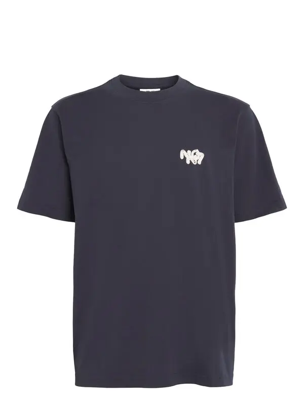 NN.07 Pima Cotton Adam T-shirt - Navy