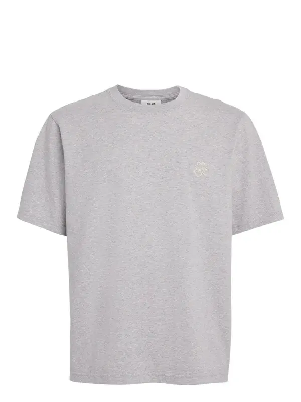 NN.07 Organic Cotton Jett Logo T-shirt - Grey