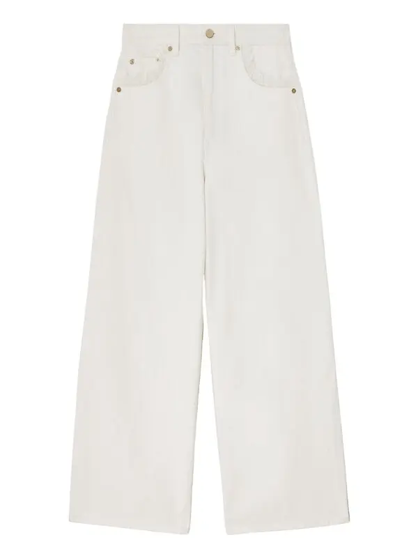 GANNI Lari Wide-leg Jeans - White