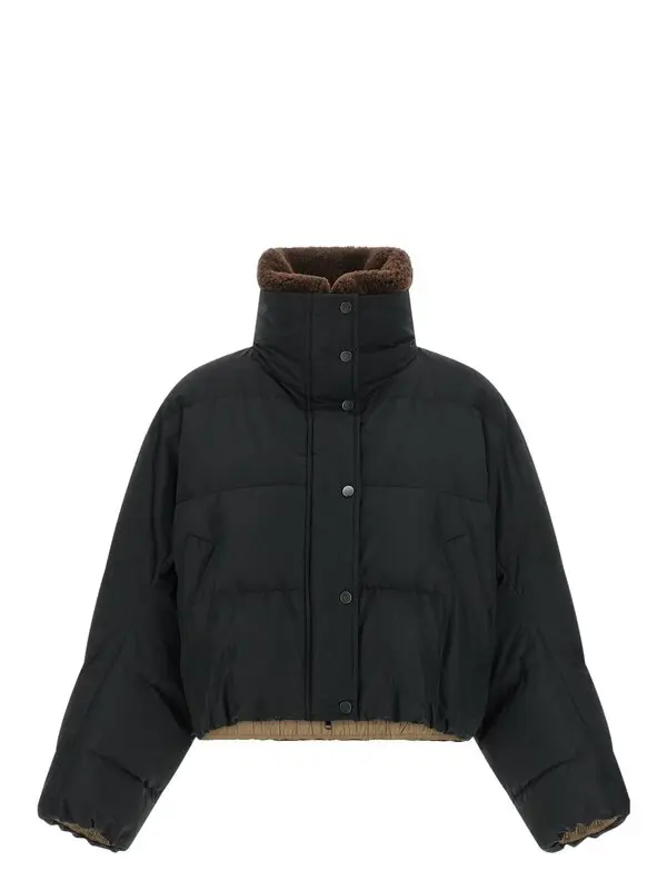 Brunello Cucinelli Long-sleeved Padded Jacket - Black