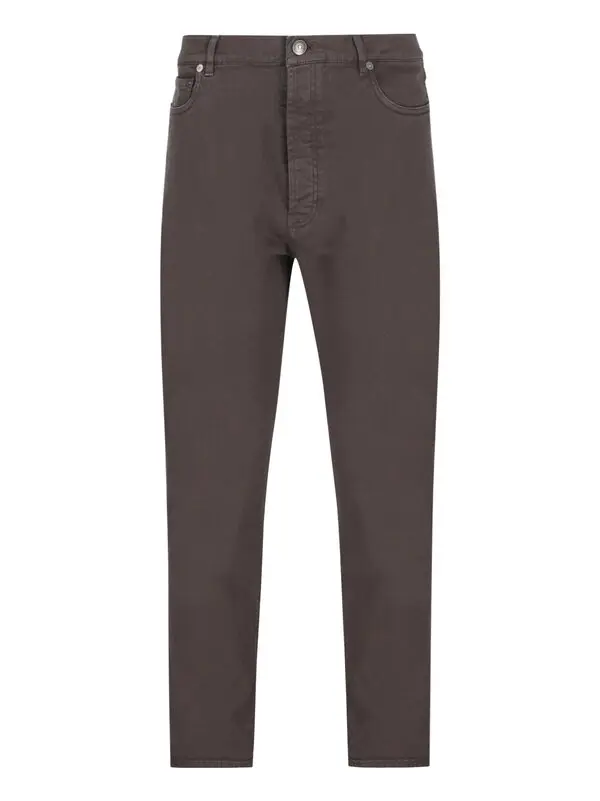 Brunello Cucinelli Regular-fit Five-pocket Pants - Dark Brown