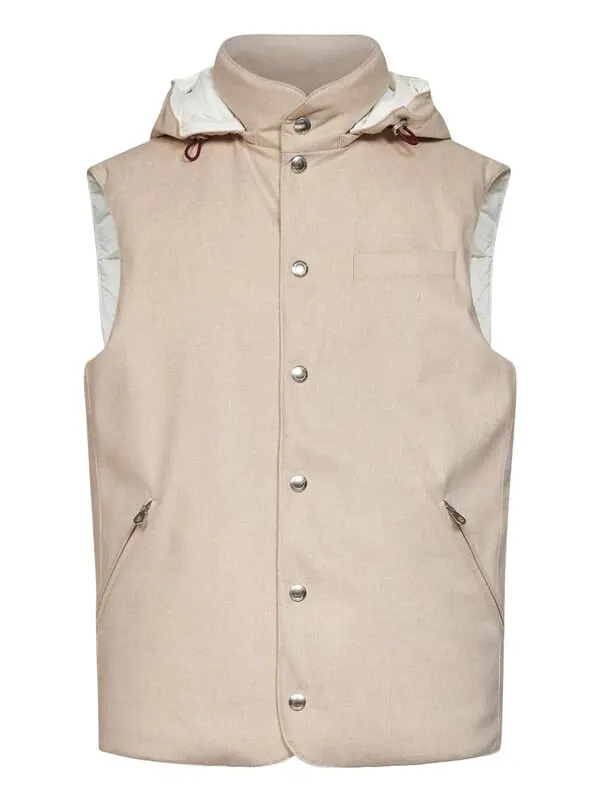 Brunello Cucinelli Sleeveless Hooded Gilet - No