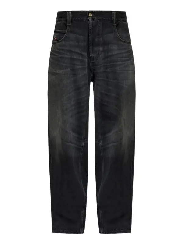 DIESEL® 1997 D-denim-m-uc Wide-leg Jeans - Black