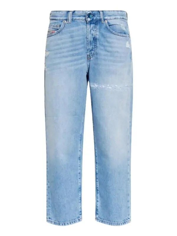 DIESEL® 1981 D-went Distressed Jeans - Light Blue